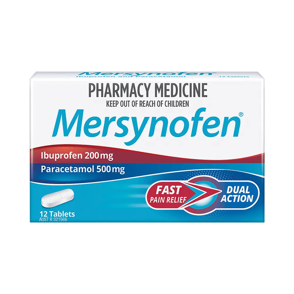 Mersynofen Tablets 200mg/500mg | Pharmacy World Australia